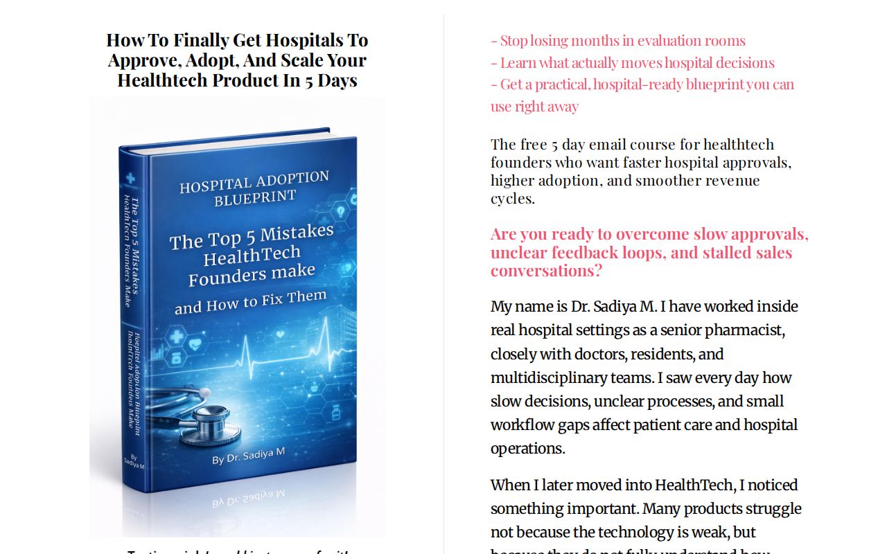 Hospital Adoption Blueprint